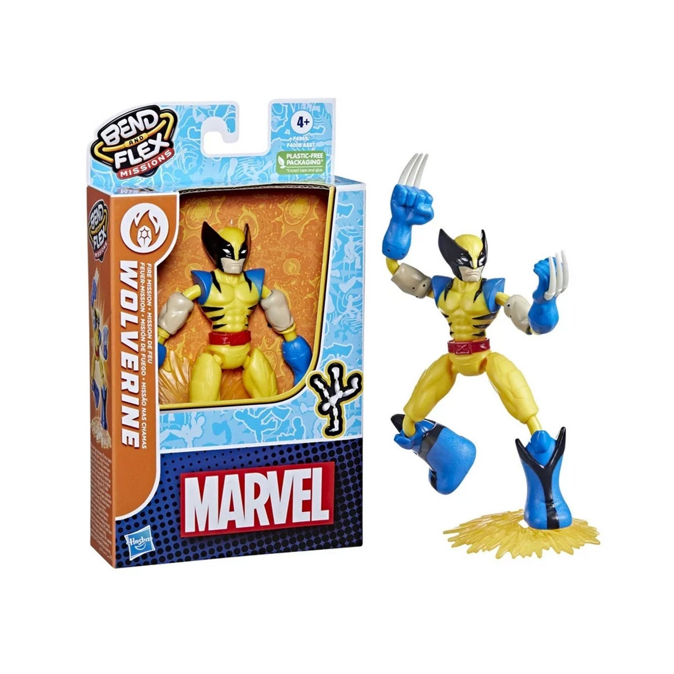 Marvel Avengers Bend and Flex Missions Wolverine Fire Mission Action ...